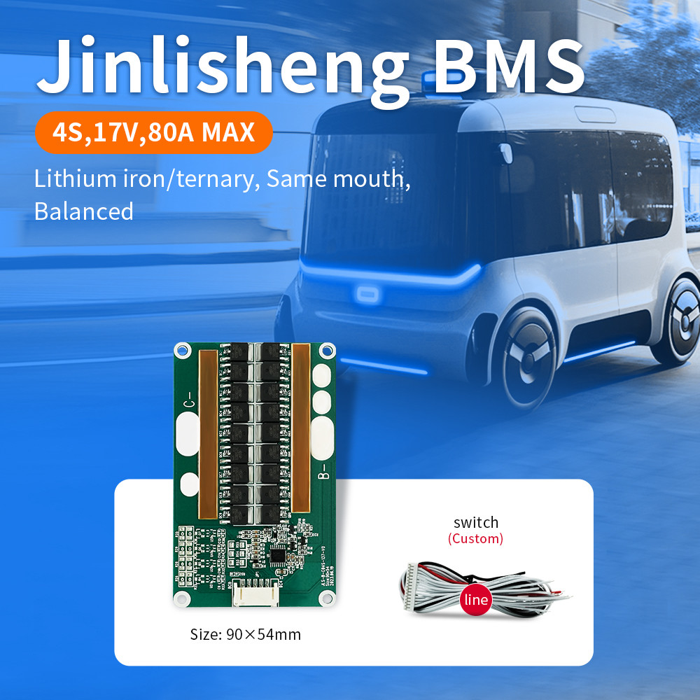 4S 12V 40A-80A Lifepo4 Bms Battery Management System For EV & Electric ...